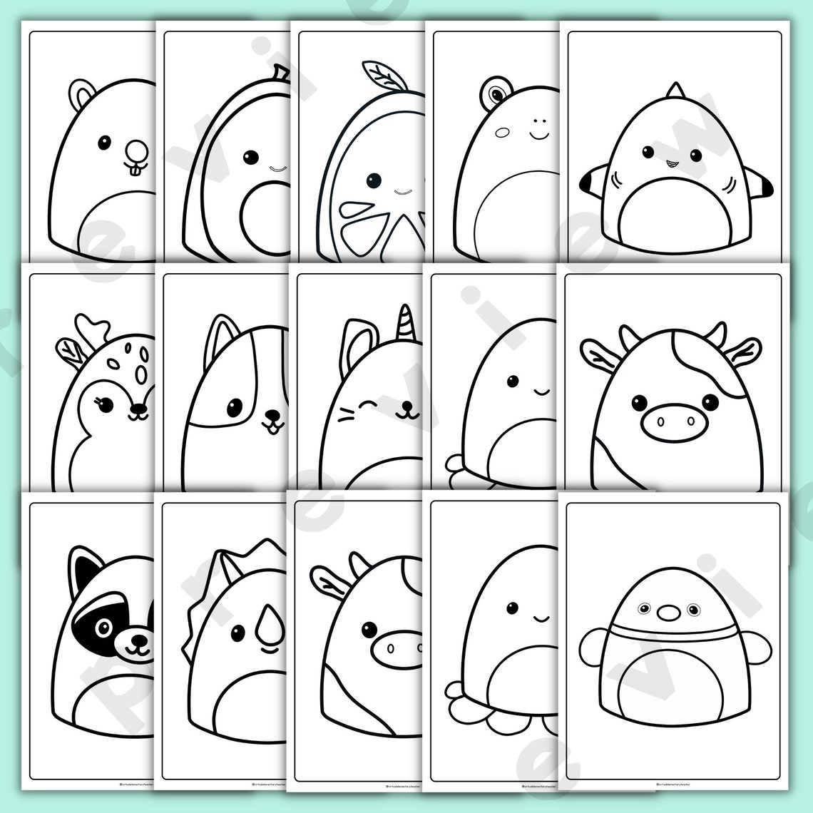 Squishmallow Art Coloring Pages Squishmallow Coloring Sheets ...