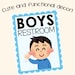 Boys and Girls Restroom Signs: Printable Classroom Decor (PDF Download ...