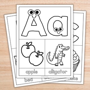 Alphabet Coloring Pages for Kids ABC Printable Coloring Book Learning ...