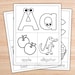 ABC Coloring Book for Kids, Learning Letters (printable) - Etsy