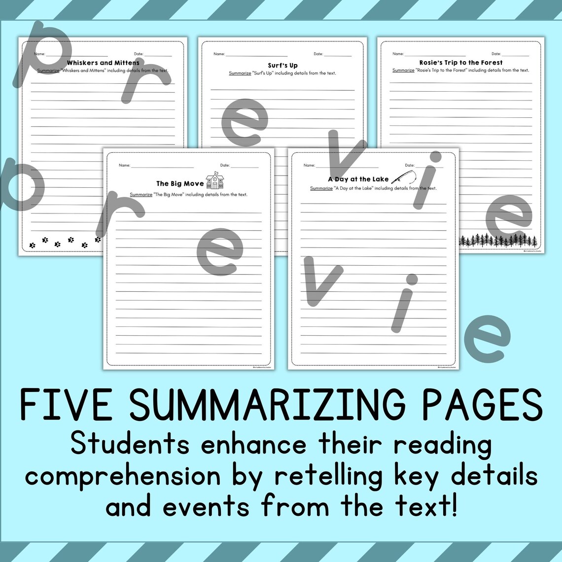 Reading Comprehension Passages Summarizing Reading Comprehension ...