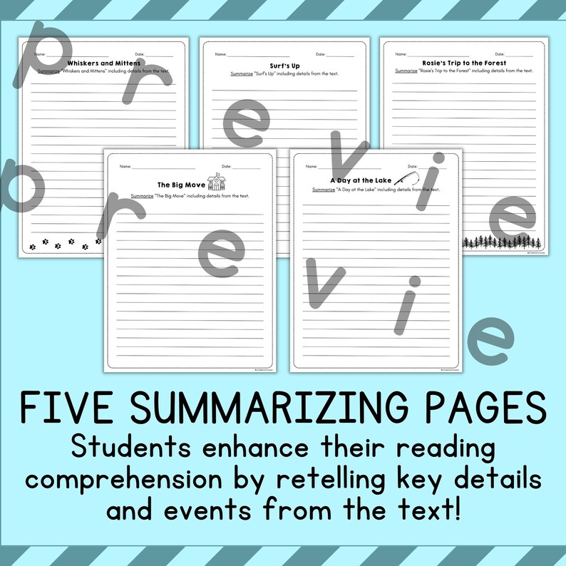 Reading Comprehension Passages Summarizing Reading Comprehension ...