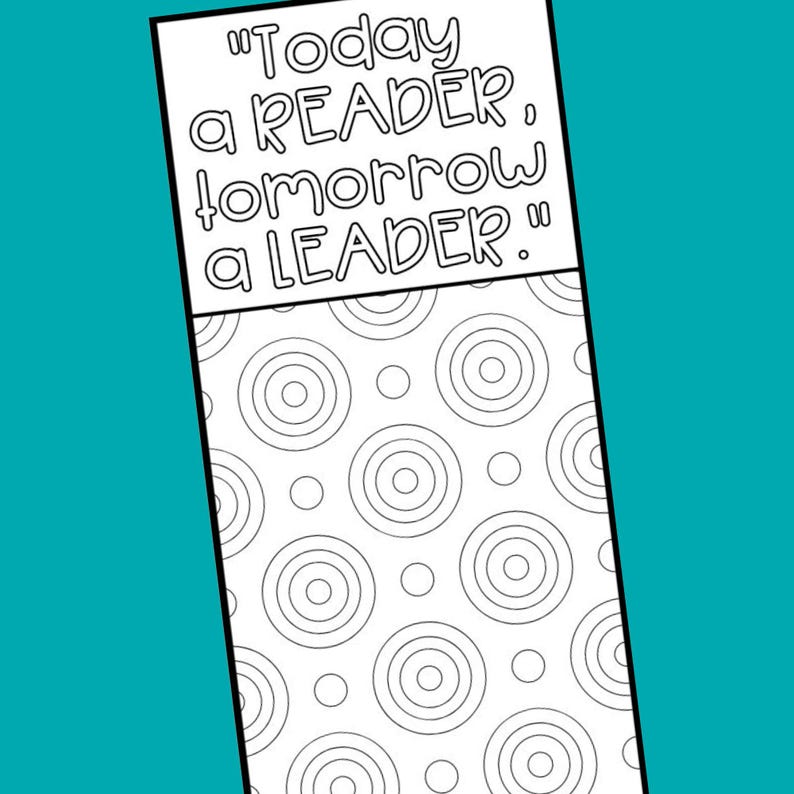 Reading Themed Bookmarks Printable Bookmarks Color Your Own Bookmarks 4 ...