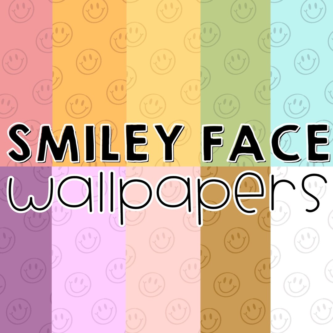 Retro Smiley Face Wallpapers Backgrounds Preppy Smiley Face Backgrounds ...