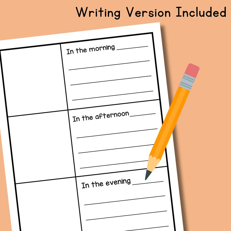 Sequencing Graphic Organizers: Morning, Afternoon, Evening (PDF) - Etsy