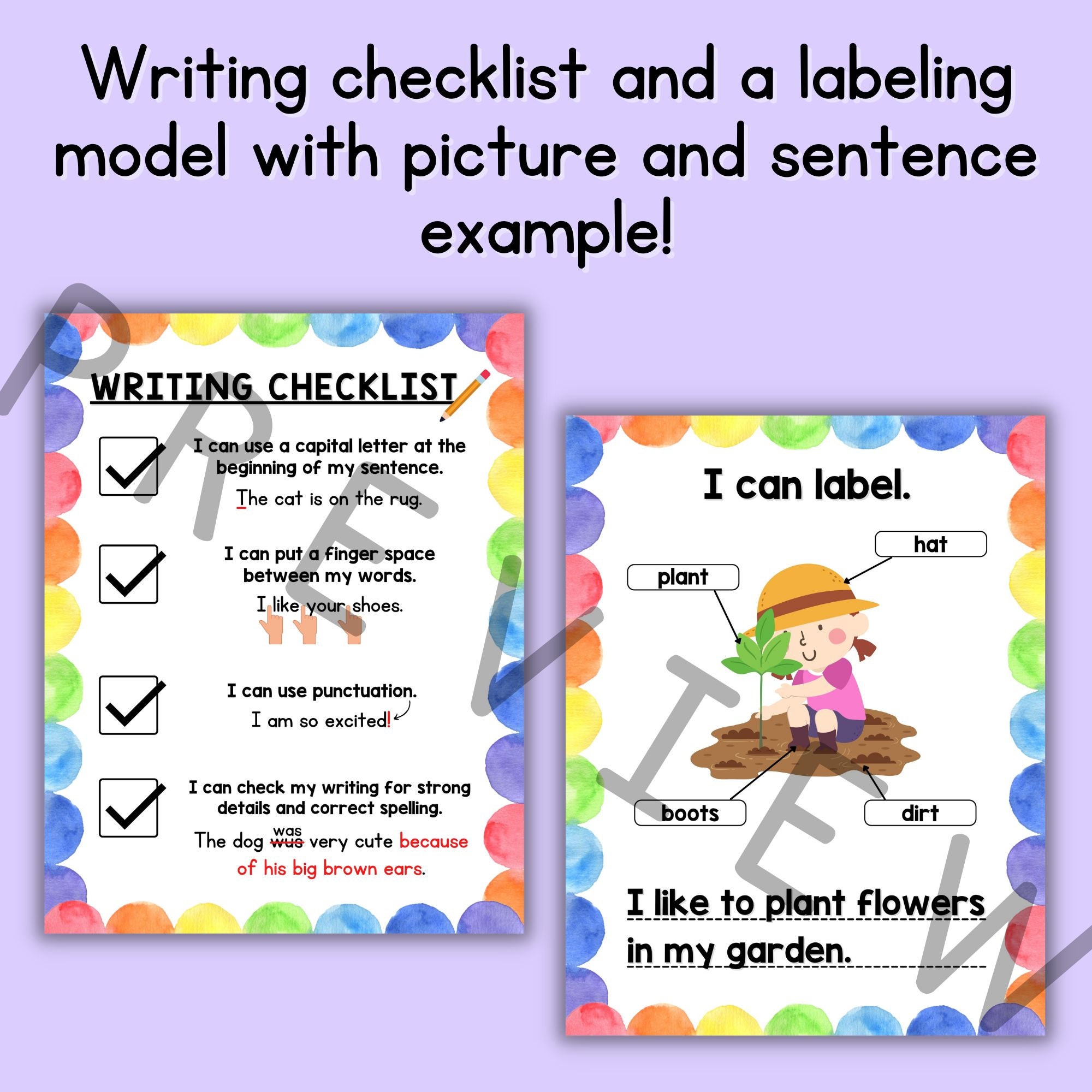 Writing Center Posters | Classroom ELA Decor (digital Download) - Etsy