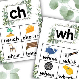 Eucalyptus Digraph Posters | Farmhouse Classroom Decor (PDF) - Etsy