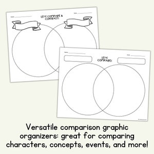 Compare and Contrast Graphic Organizer Character Traits Worksheet ...