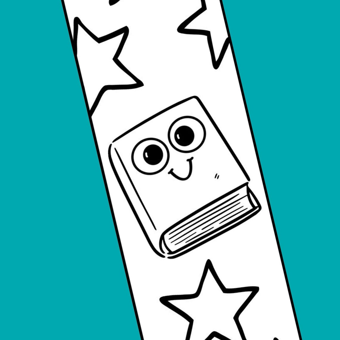 Reading Themed Bookmarks Printable Bookmarks Color Your Own Bookmarks 4 ...