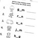 CVC Missing Vowel Worksheets CVC Segmenting Blending Words Phonics CVC ...
