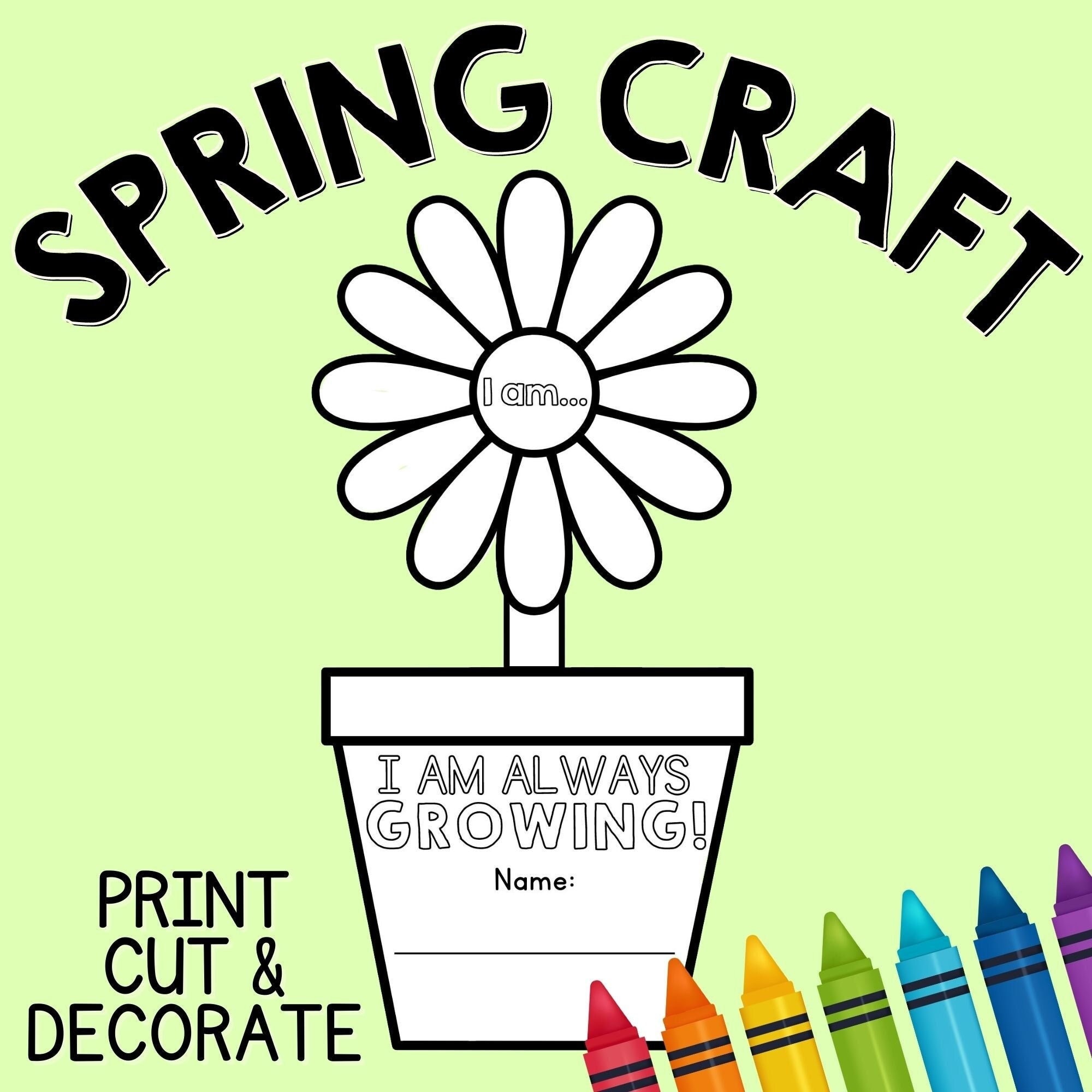 Growth Mindset Craft SEL Worksheet SEL Craft Activity Homeschool ...