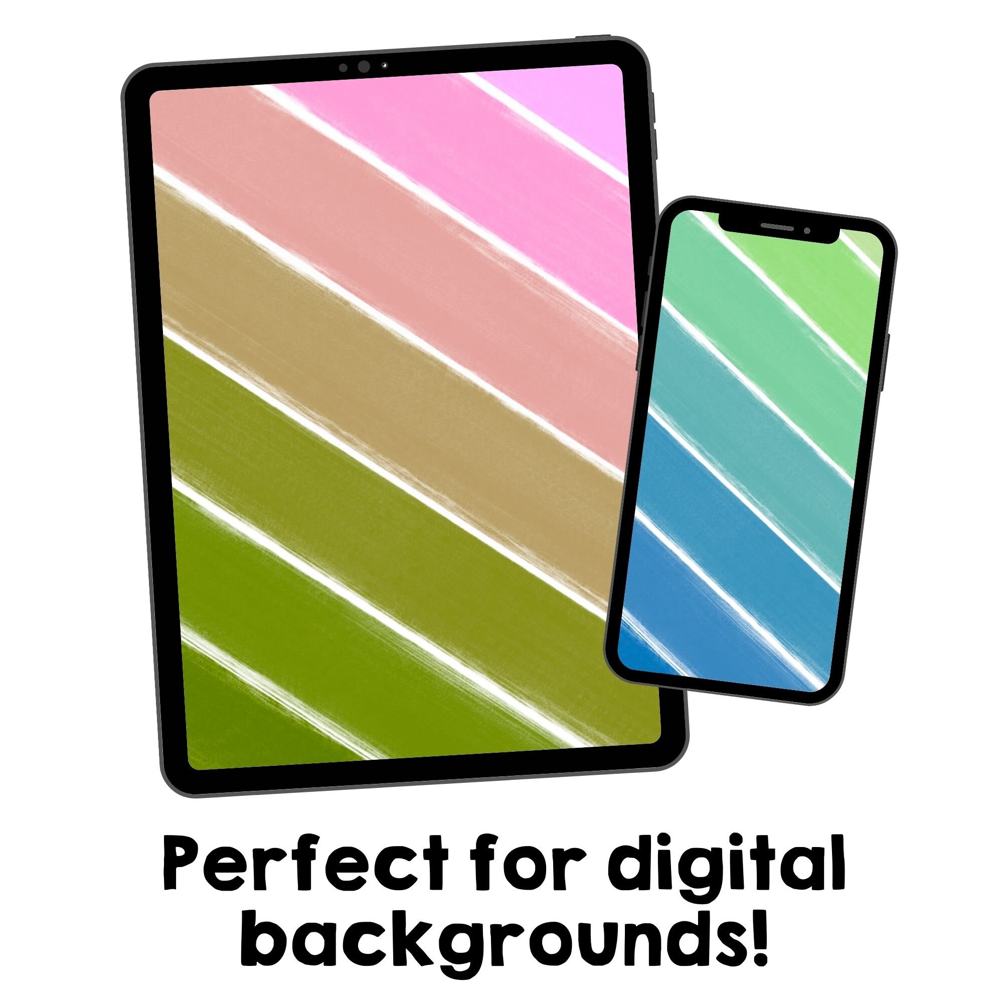 Pastel Desktop Wallpaper Diagonal Stripes Digital Paper Digital ...