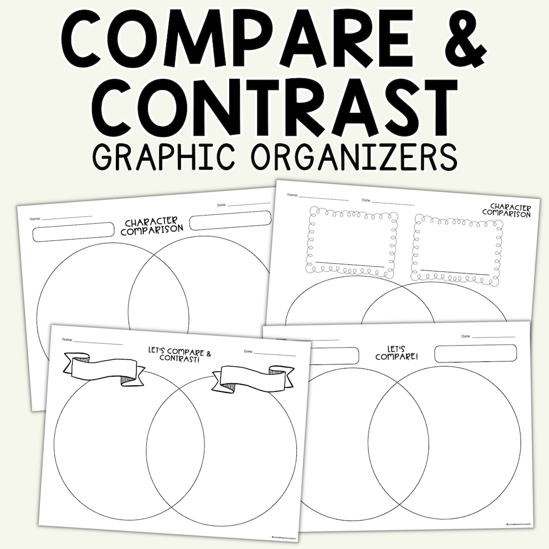 Compare and Contrast Graphic Organizer Character Traits Worksheet ...