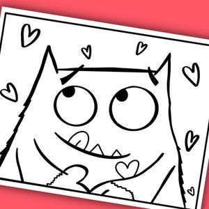 Reading Comprehension Lesson Read Aloud Love Monster Coloring Pages ...