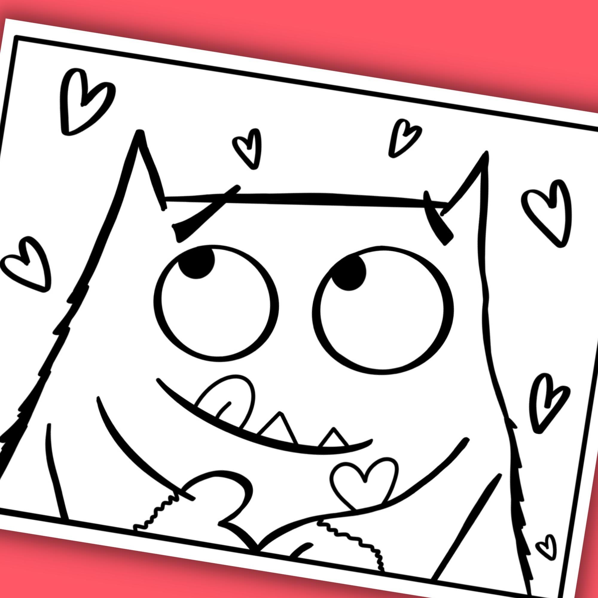 Reading Comprehension Lesson Read Aloud Love Monster Coloring Pages ...
