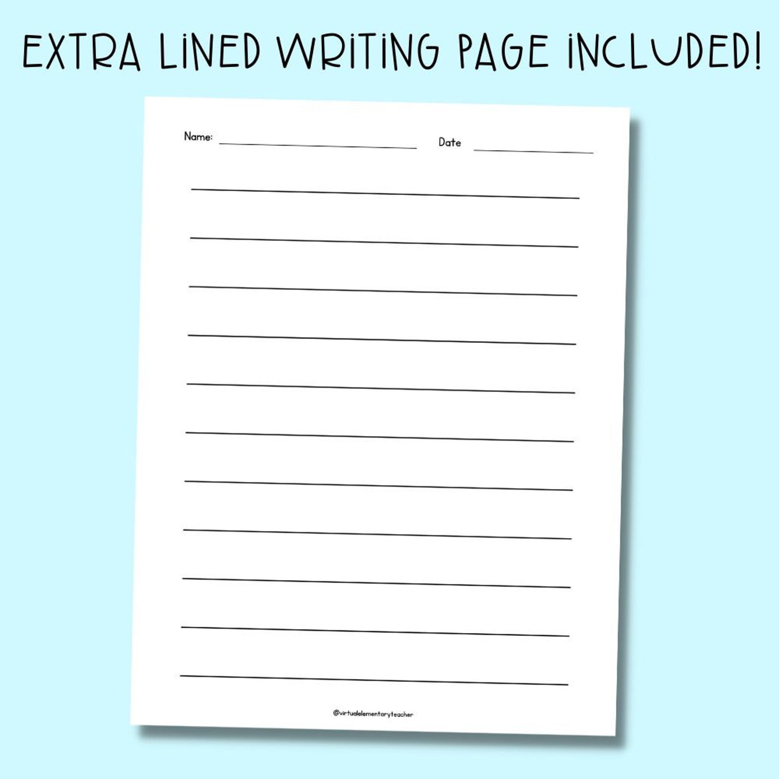 Decorative Writing Paper – Printable Lined Paper for Kids, Fun Writing ...