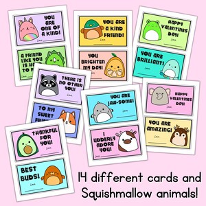 Squishmallow Valentine's Day Cards Printable Valentine's Day Cards ...