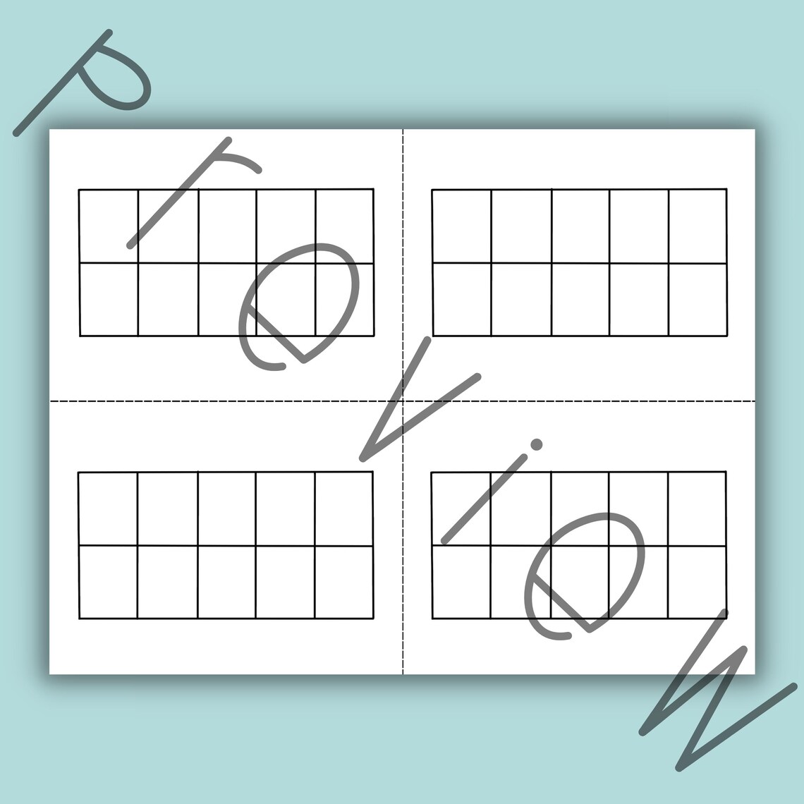 Ten Frames Worksheets Printable Ten Frame Mats Ten Frame Templates ...