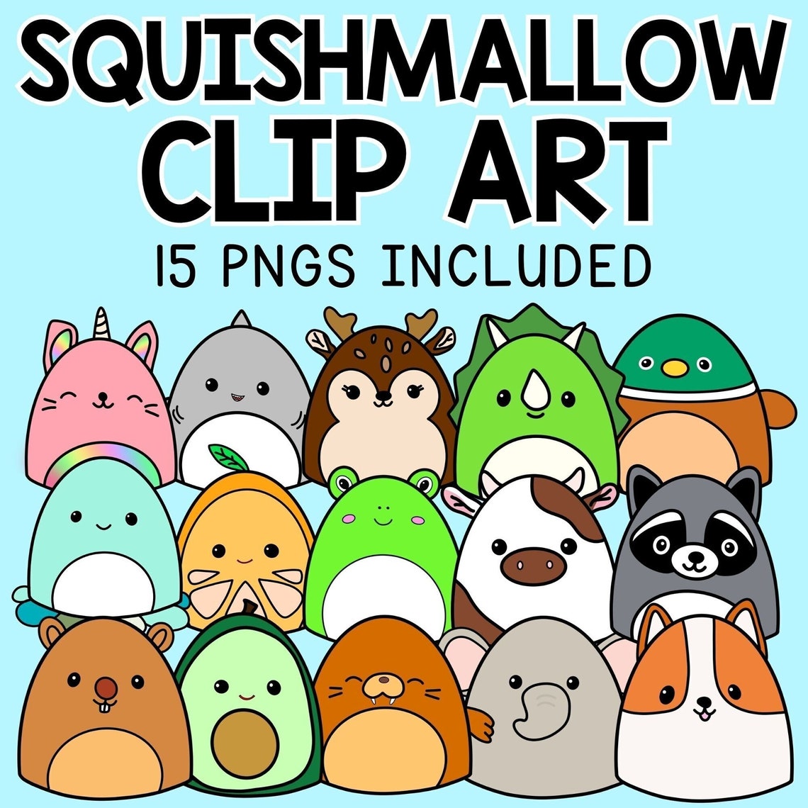 Squishmallow Pngs Squishmallow Svgs Clip Art Squishmallow Digital ...