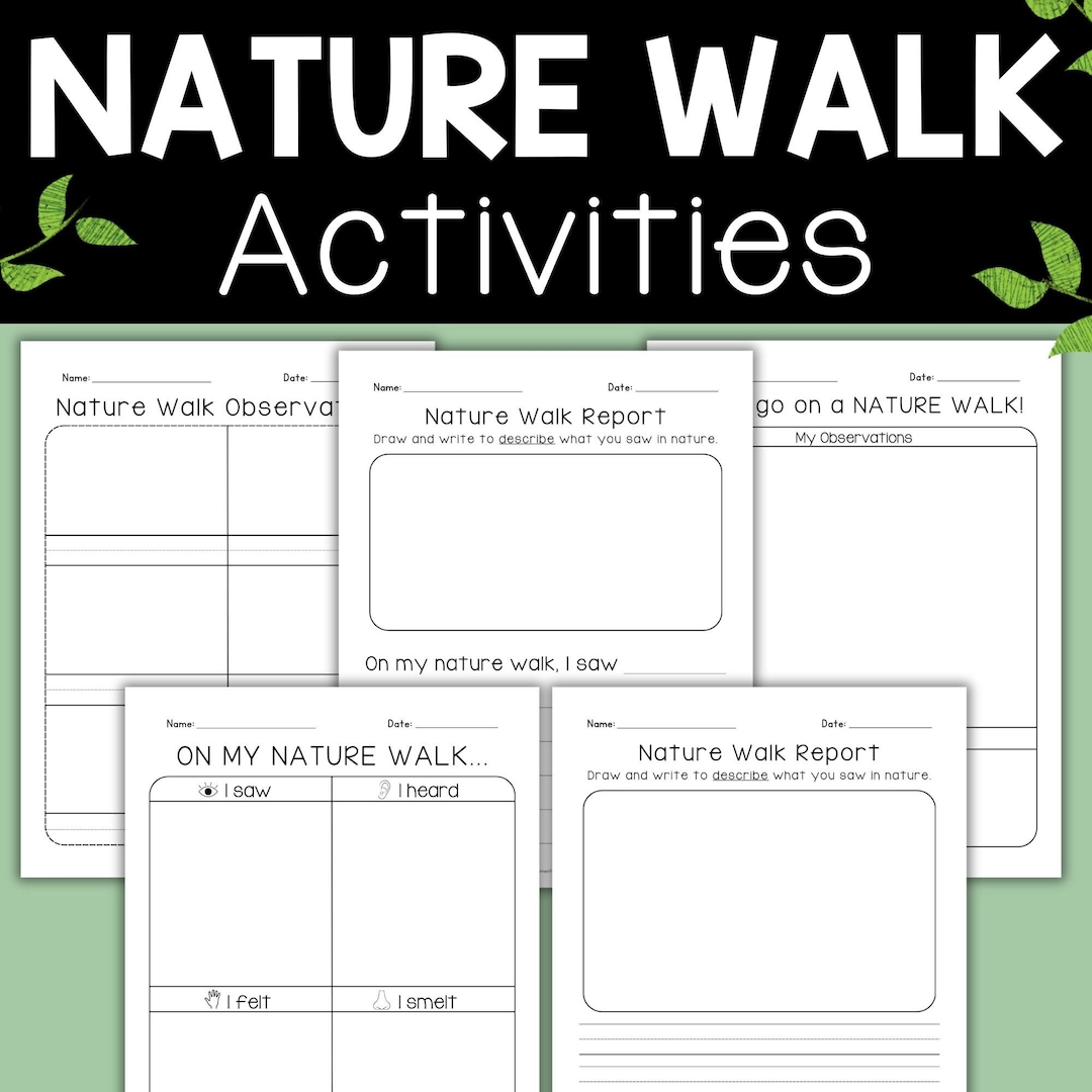Nature Walk Activities Nature Walk Worksheets Science Observation Sheet ...