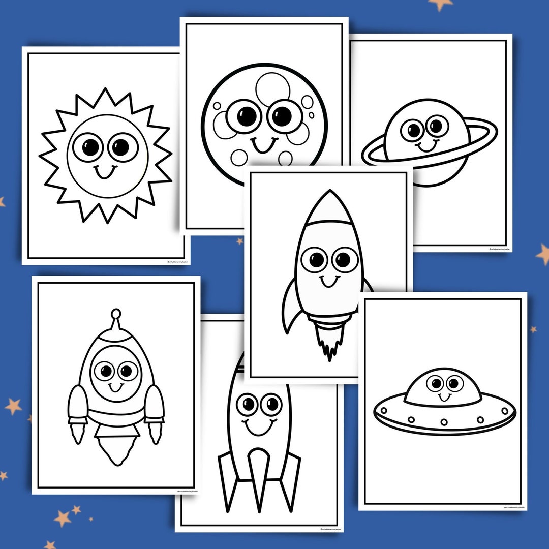 Cute Kids Coloring Pages Printable Space Coloring Pages Space Coloring ...