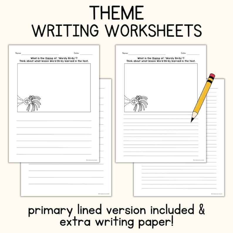 Wordy Birdy Worksheets: Reading Comprehension, Coloring Pages (PDF) - Etsy