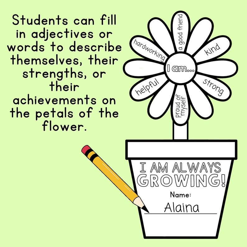 Growth Mindset Craft SEL Worksheet SEL Craft Activity Homeschool ...