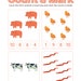 10 Page Count and Mark Animal Digital Worksheets - Etsy