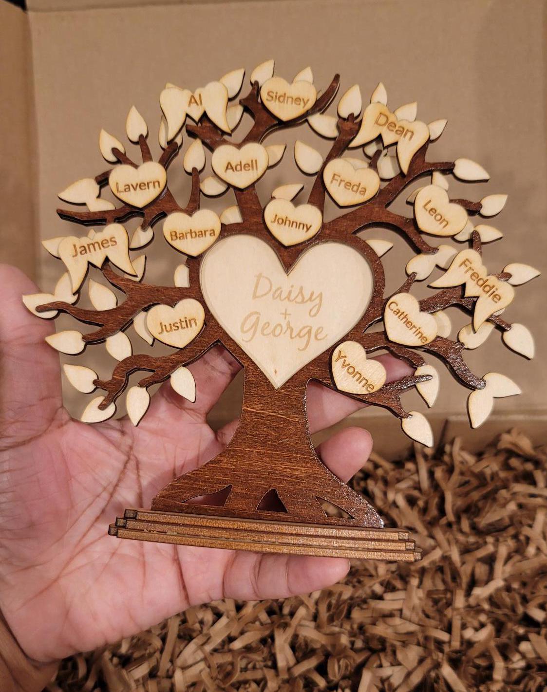 Unique Custom Family Tree With Stand - Cherish Your Loved Ones and Lets ...