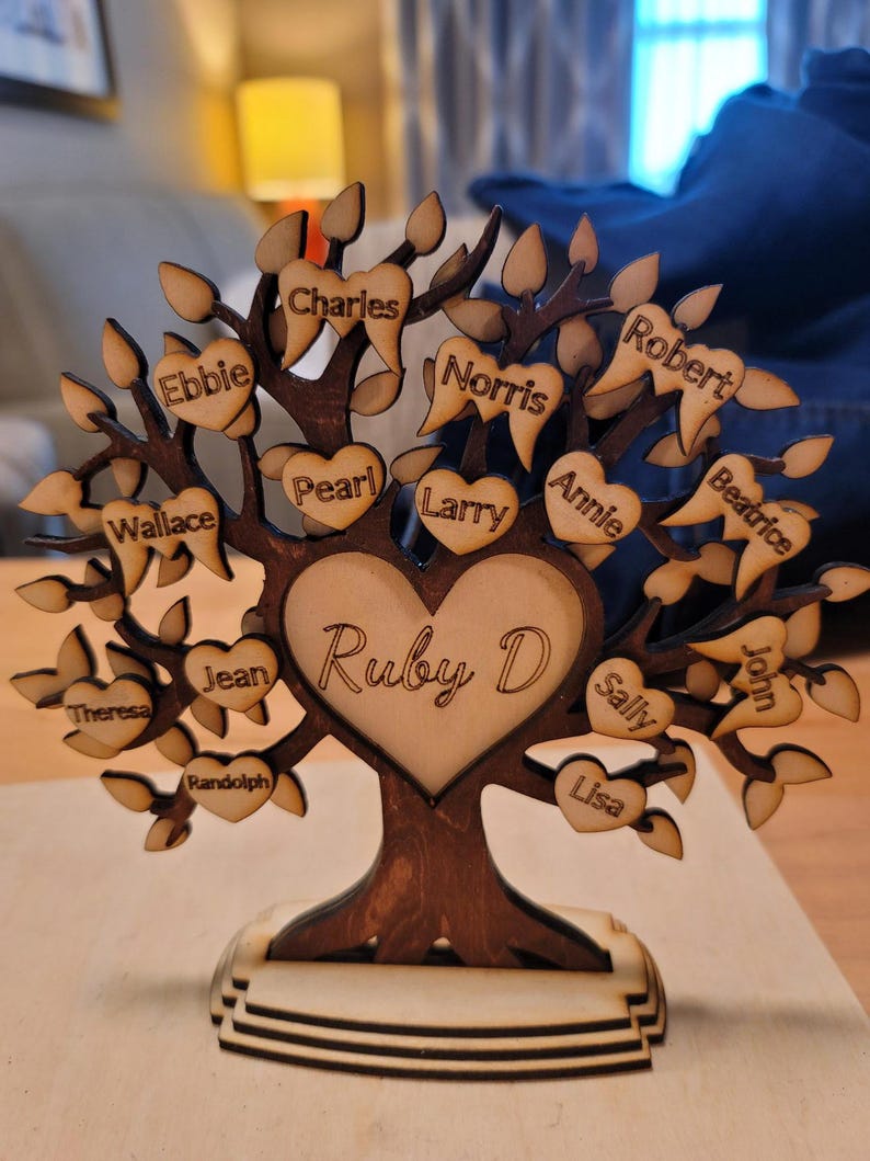 Unique Custom Family Tree With Stand - Cherish Your Loved Ones and Lets ...