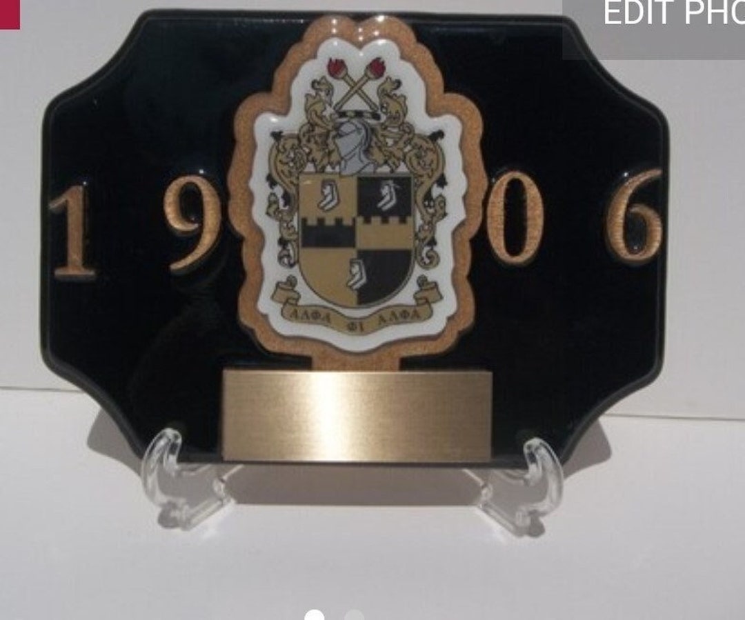 Alpha Phi Alpha Solid Desk Trophy - Etsy