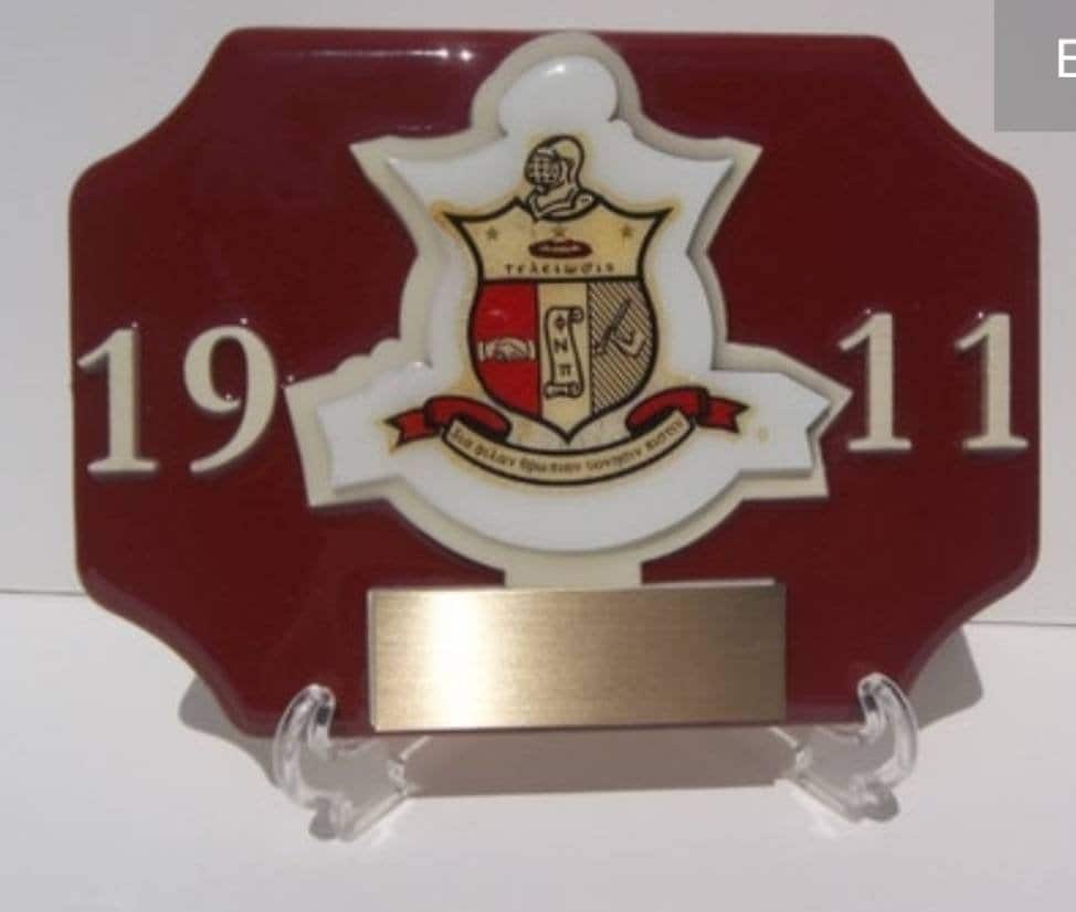 Kappa Alpha Psi Wood Desk Trophy - Etsy