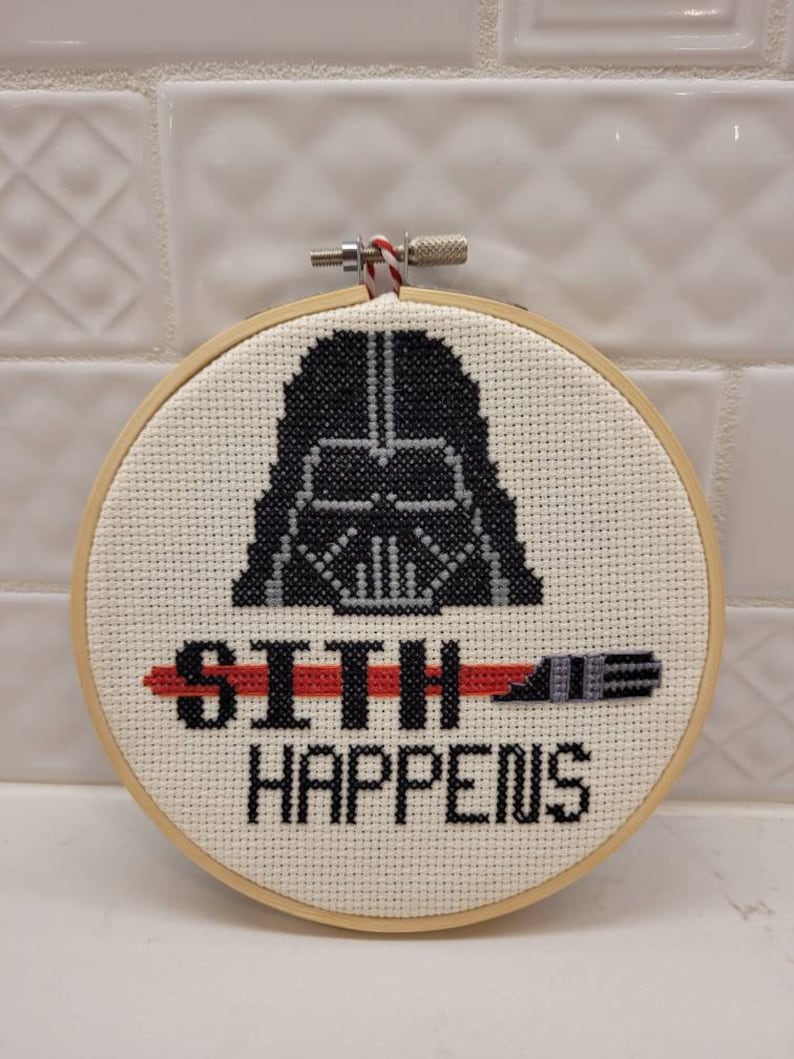Sith Happens Cross Stitch - Etsy
