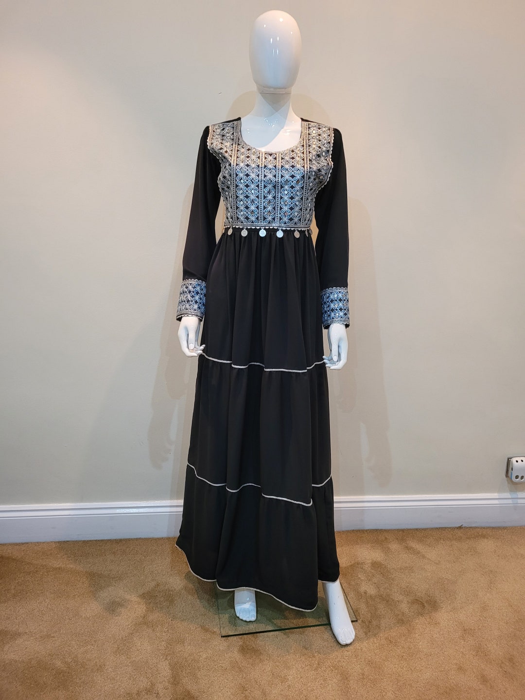 Maxi Afghani European Medium Size Dress Asian Clothe - Etsy