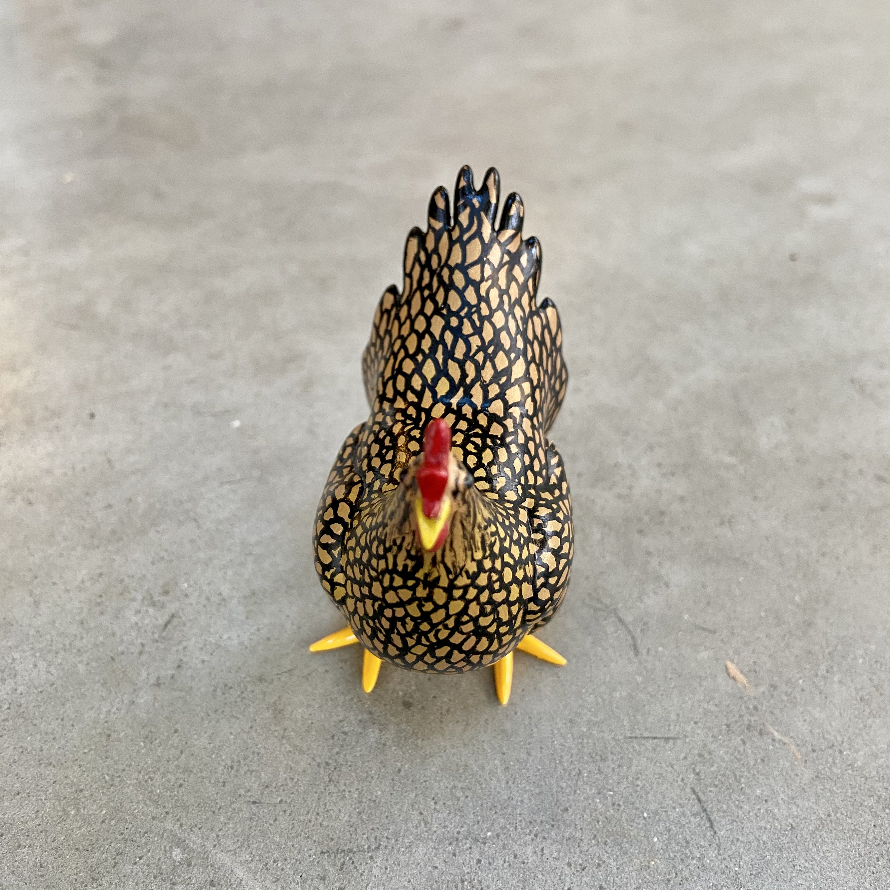 Golden Laced Wyandotte Hen Figure or Ornament - Hand Painted - Etsy