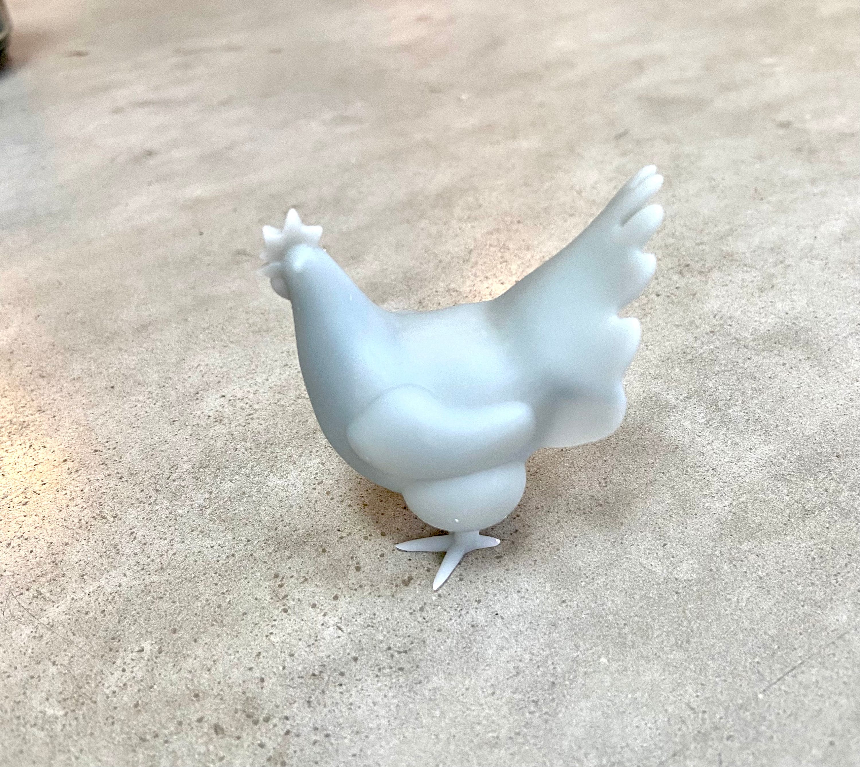 Unpainted Chicken Figurine - Etsy