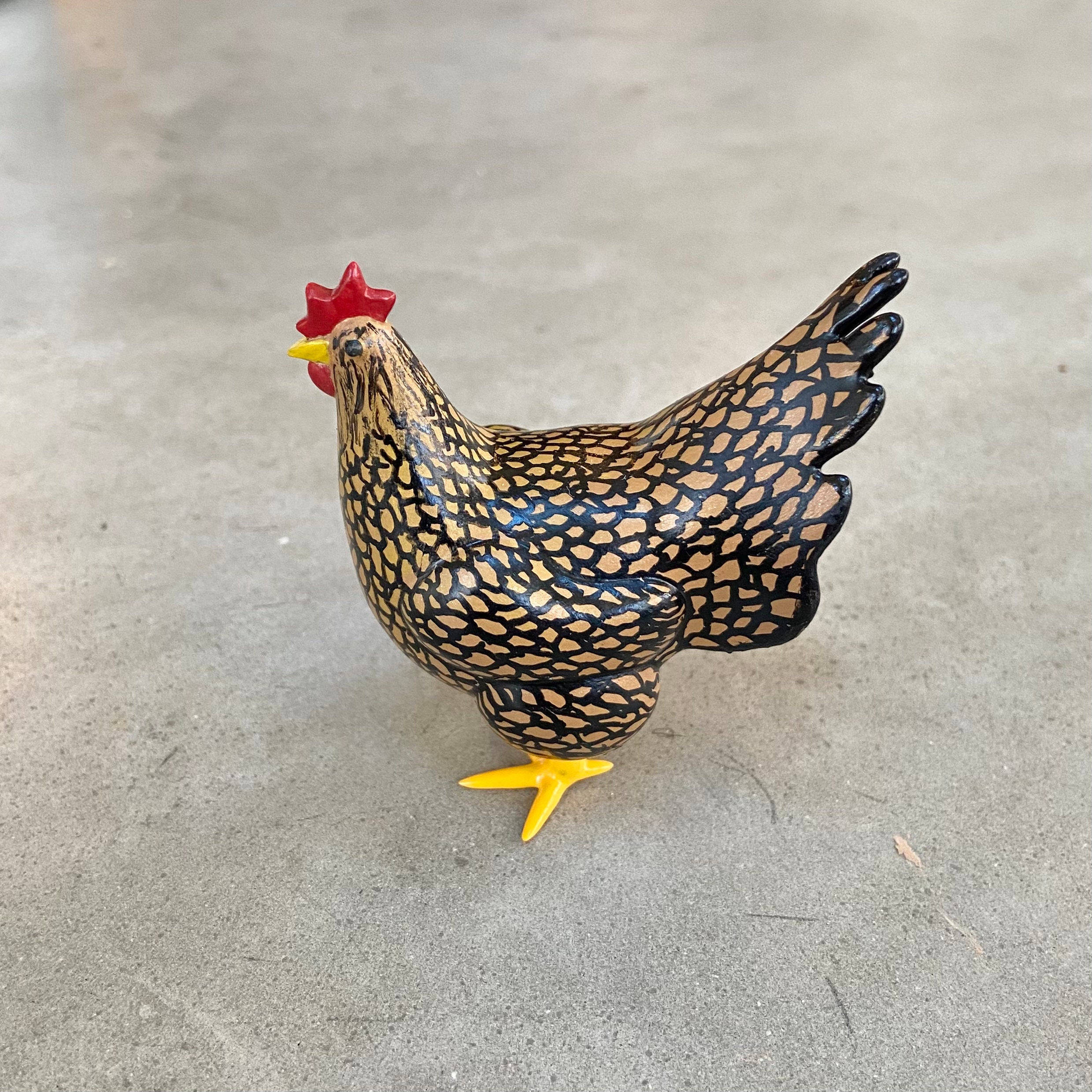 Golden Laced Wyandotte Hen Figure or Ornament - Hand Painted - Etsy