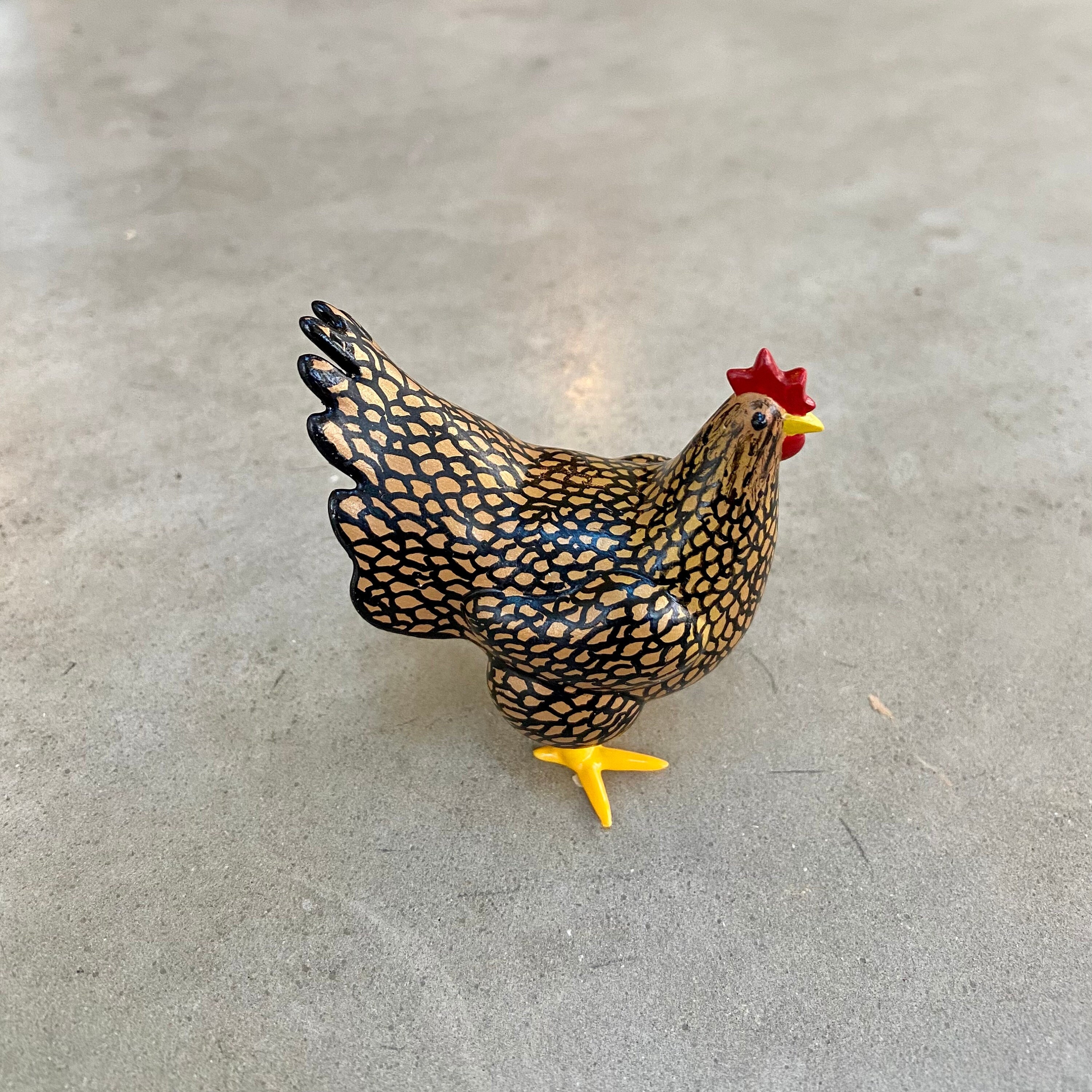 Golden Laced Wyandotte Hen Figure or Ornament Hand Painted - Etsy