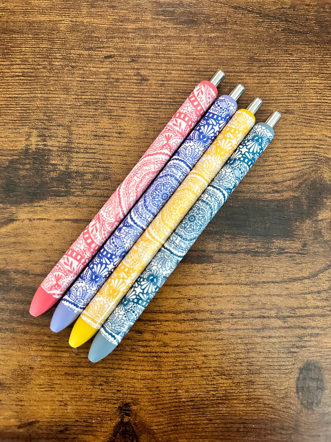 Cuss Word Mandala Pens Set of 4, Retro Theme, Hidden Cuss Words, Snarky ...