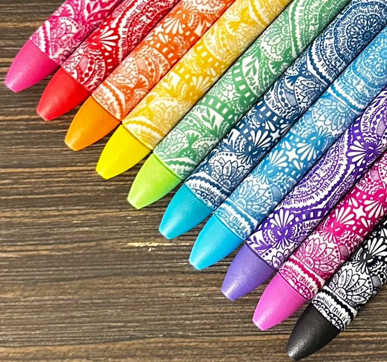 Cuss Word Mandala Pens Set of 10, Colored Epoxy Gel Pens, Hidden Cuss ...