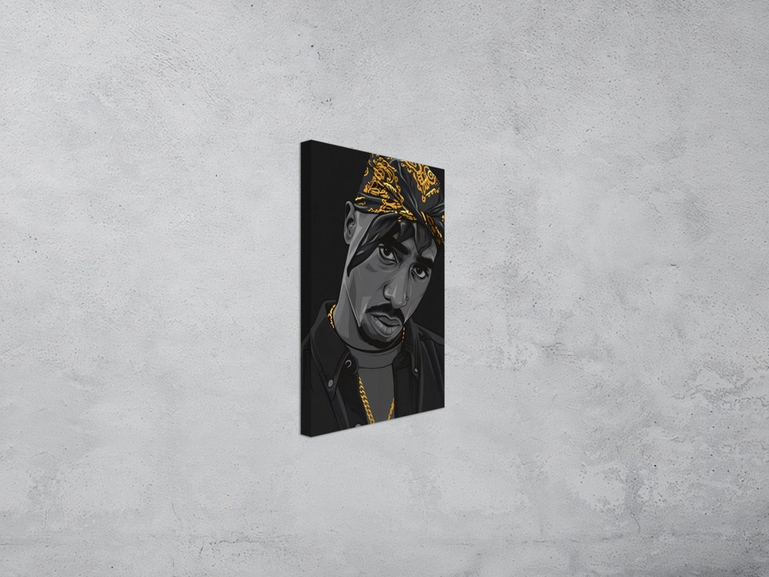 2pac Comic Custom Canvas - Etsy
