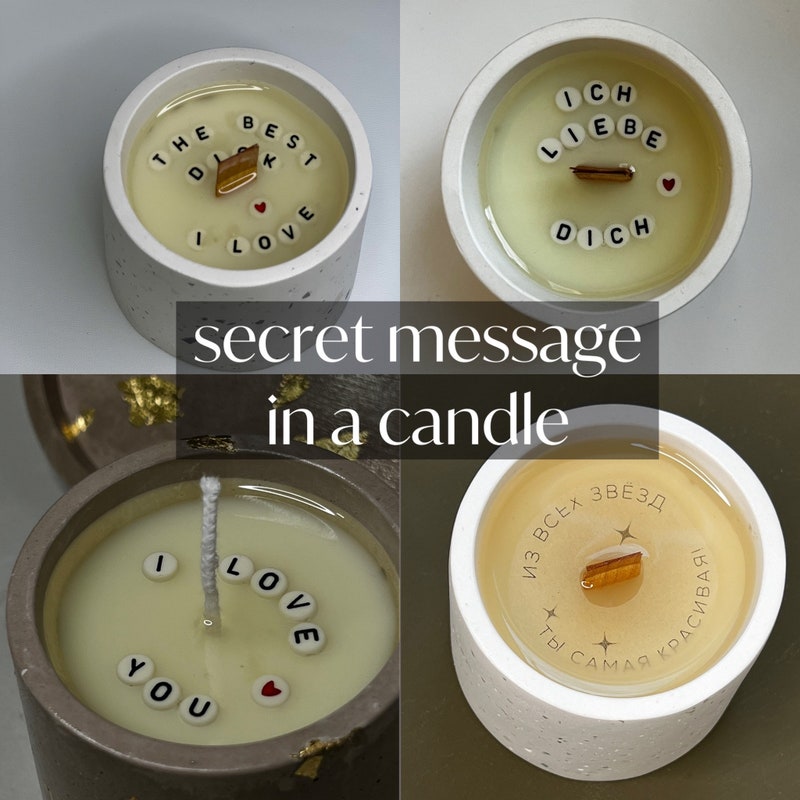 Candles With Message - Etsy