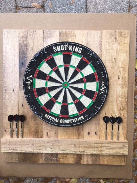 OAK Dart Backboard Reclaimed Wood Pallets - Etsy