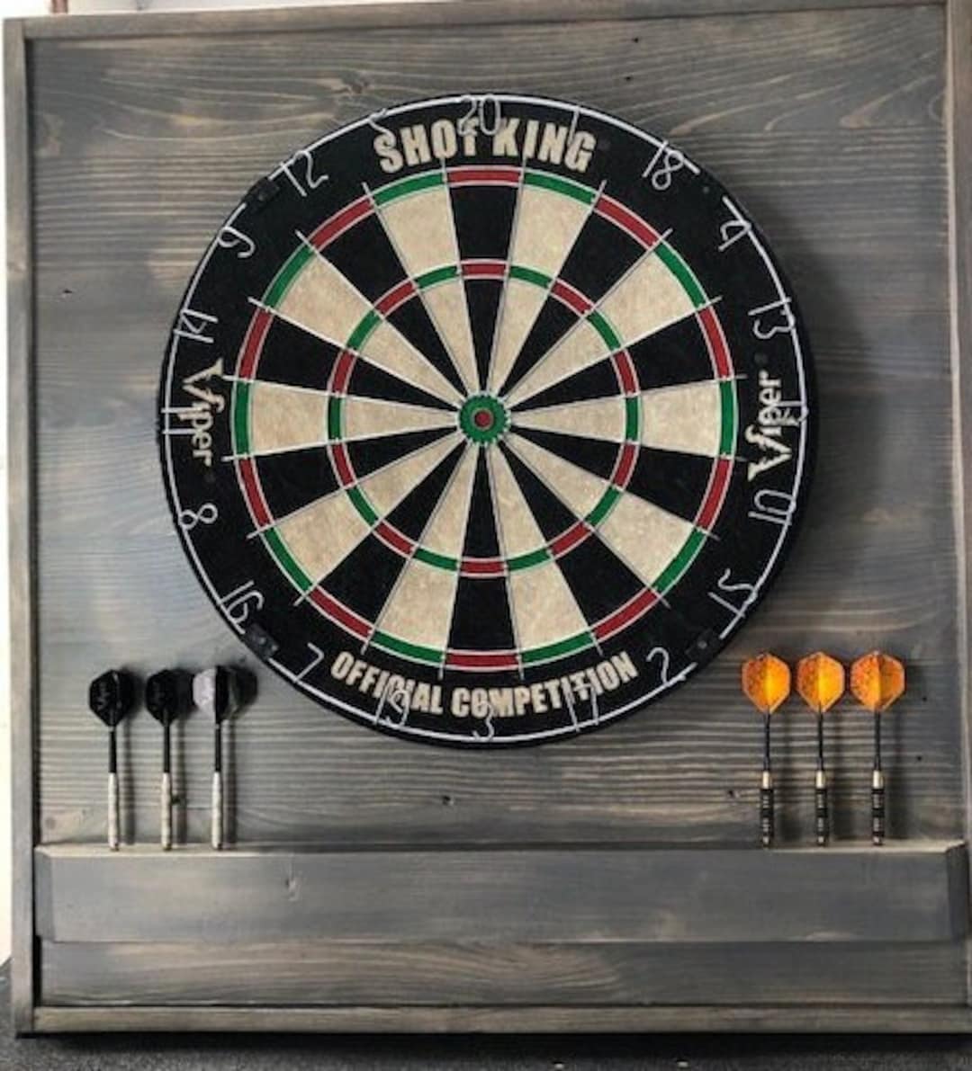 Recylced Wood Pallets Dart Backboard With Horizontal Boards in Classic ...