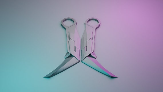 Valorant Prime Karambit 2.0 STL OBJ FBX Files | Etsy Australia