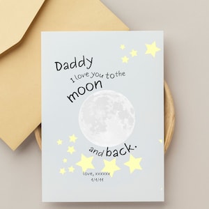 Personalized Father's Day/birthday Card | DIY Handprint Craft | Gift ...