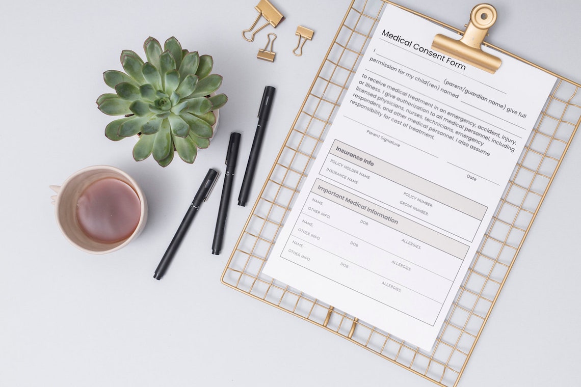 Family Medical Consent Form ~ Printable PDF - Etsy