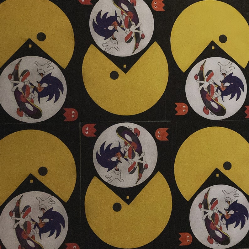 Sonic V Pac-man Pop Art Post Print, Card Wall Art - Etsy