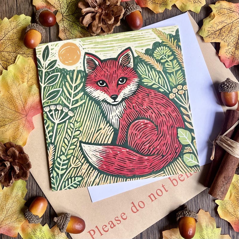 Fox Card - Etsy UK