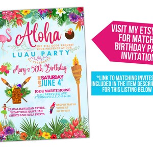 Luau Party Favor Tags Customizable Template, Thank You Tags, Hawaiian ...